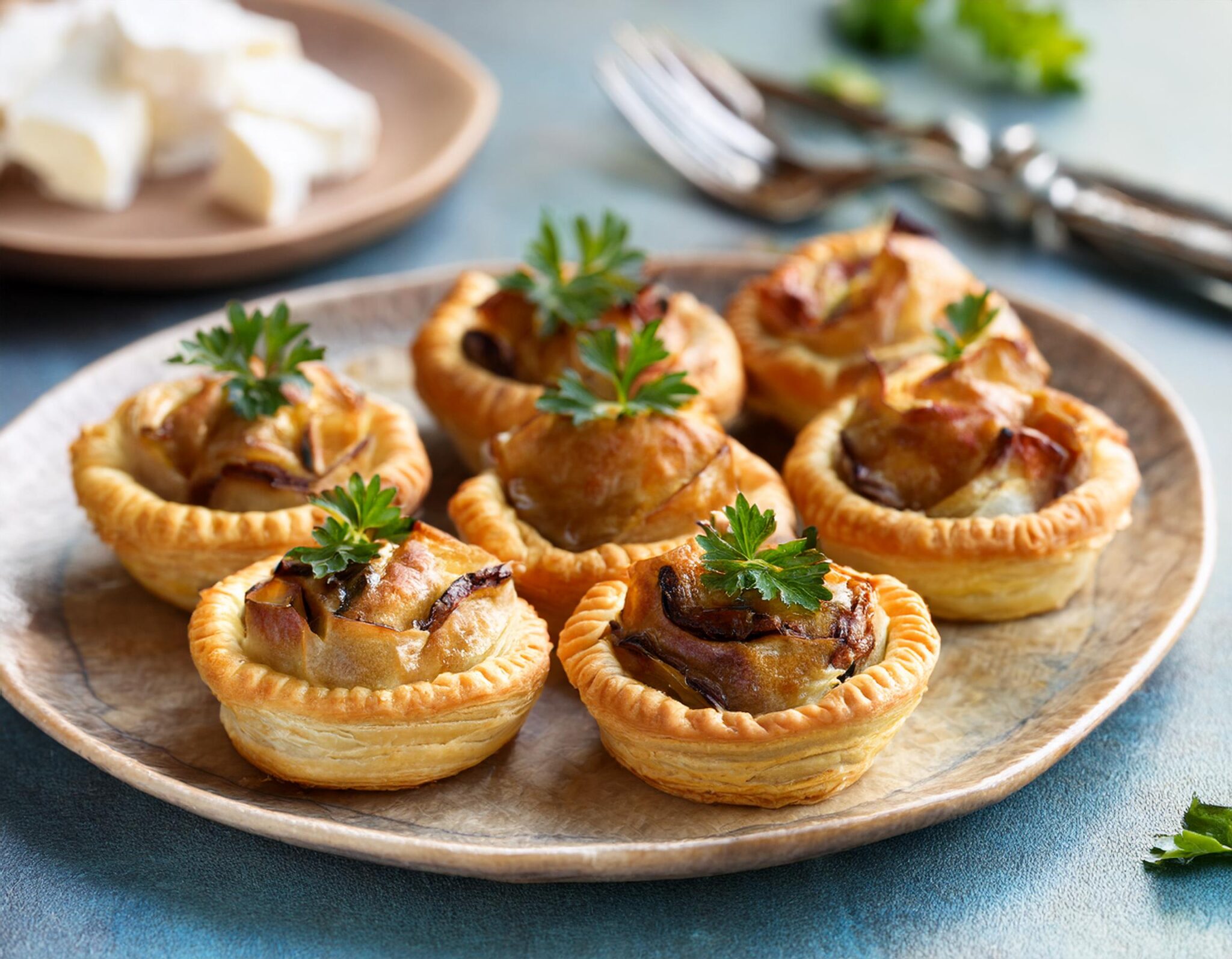 Crave Culinaire miniature savory hand pies bursting with caramelized ...
