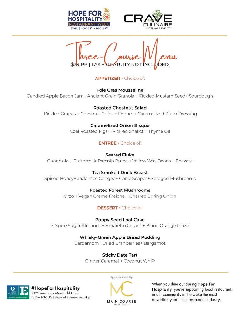 Restaurant Week | Crave Culinaire